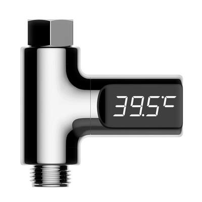 LED Display Water Shower Thermometer Faucet Self-Generating Electricity ...