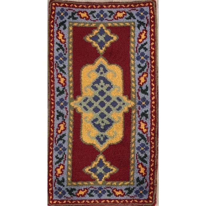 Traditional Hand Made Rya Sweden Floral Oriental Area Rug Wool - 4'3" x ...