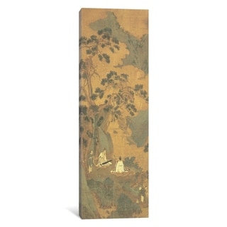 iCanvas "Two Scholars playing the Qin and Erhu under a Pine Tree " by ...