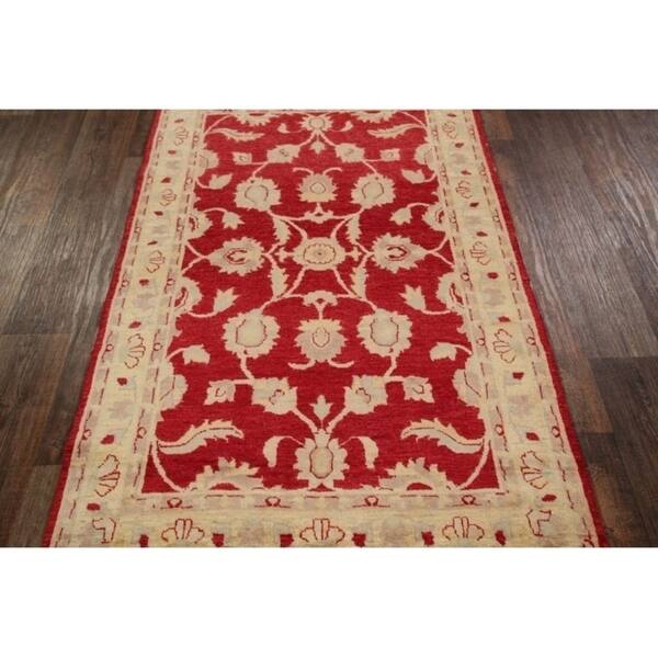 Peshawar Classical Pakistani Hand Kotted Wool Oriental Area Rug Red - 6 ...