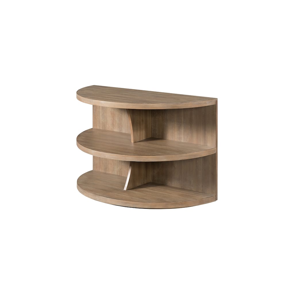 Lane Home Furnishings Tustin Half Round Mushroom Oak Console Table ...