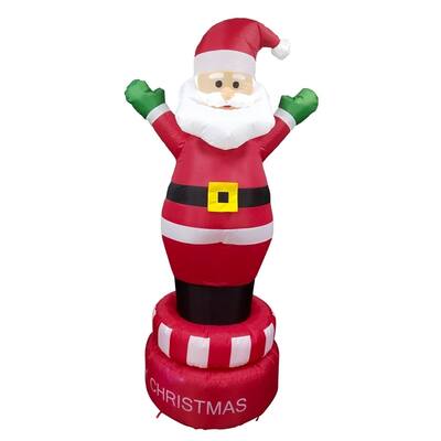 ALEKO Christmas Inflatable Spinning 6 Foot Santa Claus with Blower - 6 ...