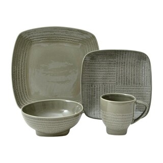 Sango Forge Taupe 16 Piece Dinnerware Set, Service for 4 - Bed Bath & Beyond - 25693529