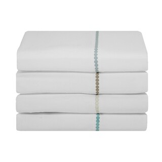 Highlights 400 Thread Count Cotton Dot Cuff Bed Sheet Set - Bed Bath ...