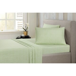 Modernist Flannel Floral Sage Sheet Set - Bed Bath & Beyond - 25722360