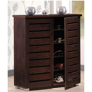 Porch & Den Victoria Park Nurmi Dark Brown 2-door Shoe Cabinet (As Is ...