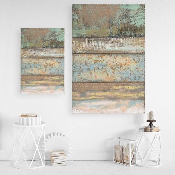 Mercana Segmented Textures I (24 X 36) Made to Order Canvas Art - Bed ...