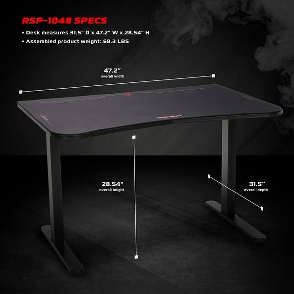 RESPAWN Gaming Desk with Gaming Mouse Pad - Bed Bath & Beyond - 25772720