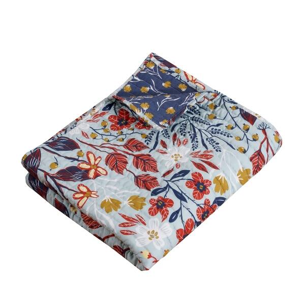 Barefoot Bungalow Perry Reversible Quilted Throw Blanket - On Sale ...