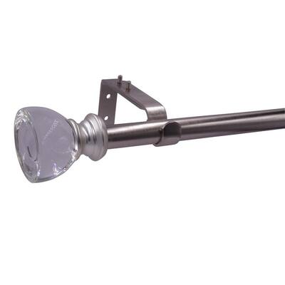 Little Elm 72-inch to 144-inch Metal Adjustable Single Curtain Rod with ...