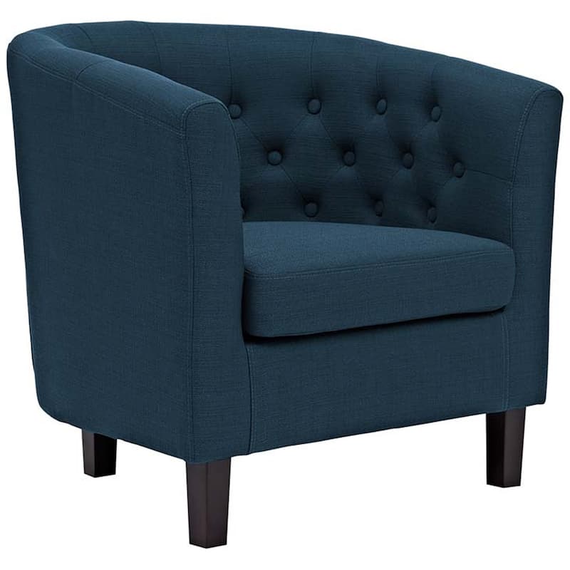 Bristol Classic Blue Fabric Button Tufted Tub Chair - Overstock - 25779632
