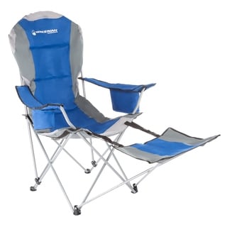 Camping Chair with Foot Rest - 300lb Capacity Lounger - Portable Chair ...