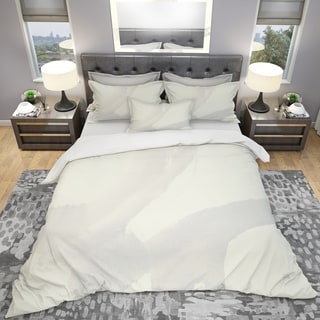 Designart 'minimal geometric Zen III' Geometric Bedding Set - Duvet ...