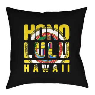 Katelyn Elizabeth Honolulu Pride Pillow - Faux Linen - Bed Bath ...