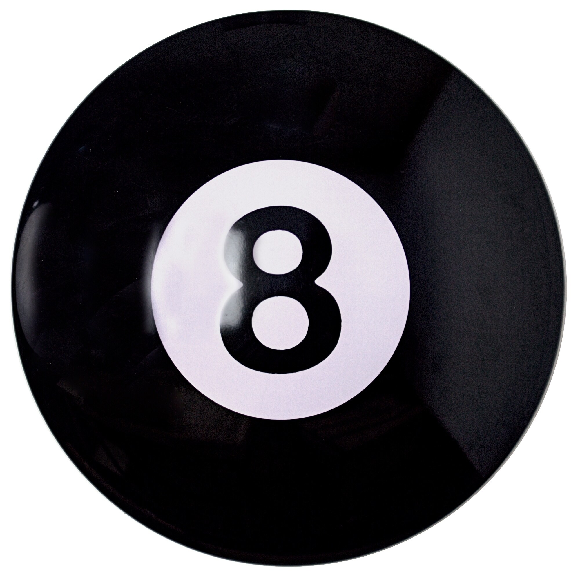 American Art Decor Eight (8) Ball Metal Sign for Pool Hall, Black ...