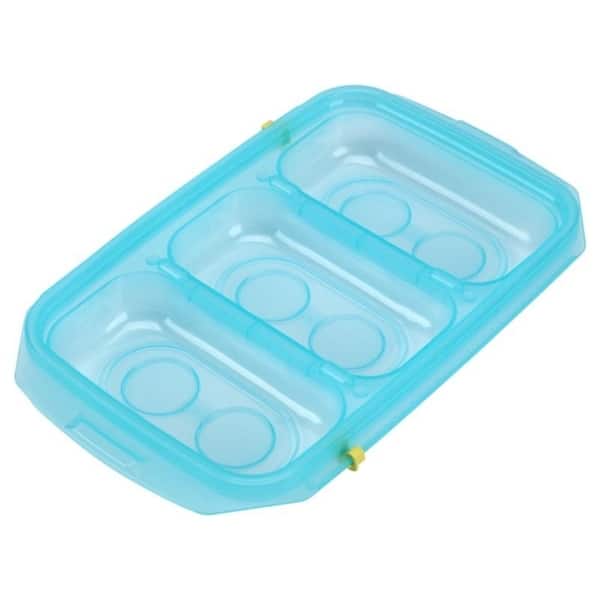 RRe Easily Pop Out 3 Compartments BPA-free PE Tray with Clear Lid - Bed ...