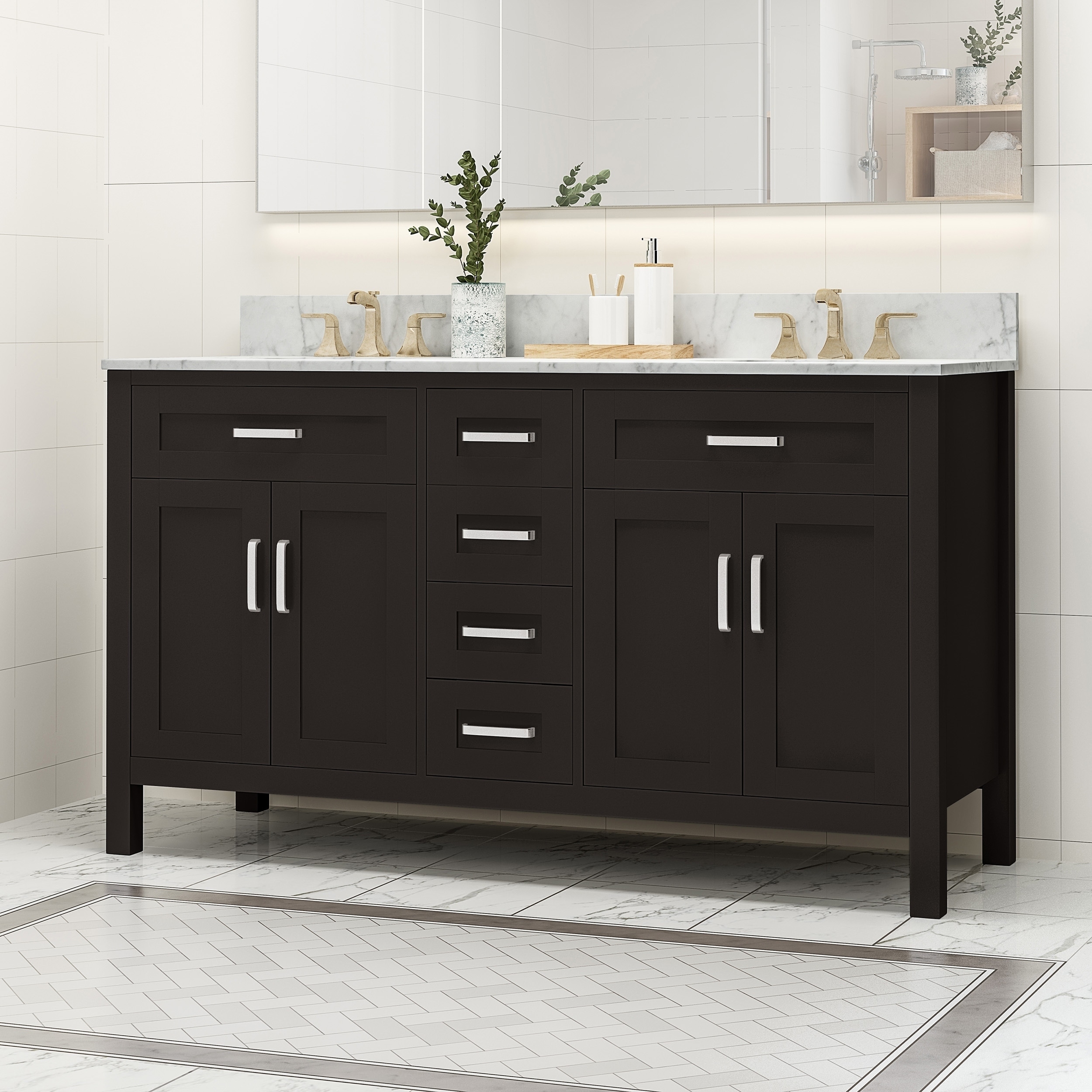 Greeley 48" Wood Bathroom Vanity (Counter Top Not Included) by ...