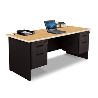 Marvel 72-inch Double Pedestal Steel Desk - Bed Bath & Beyond - 2611071