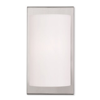 Livex Lighting Meridian 1 Light Brushed Nickel Wall Sconce - Brushed ...