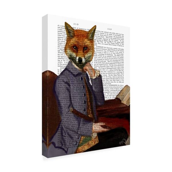Fab Funky Fox With Flute Canvas Art - Bed Bath & Beyond - 26171910