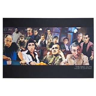 American Art Decor Licensed The Bad Guys Mafia Collage Canvas Wall Art ...