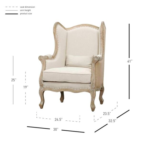 Guinevere Wing Arm Chair - On Sale - Bed Bath & Beyond - 26235146