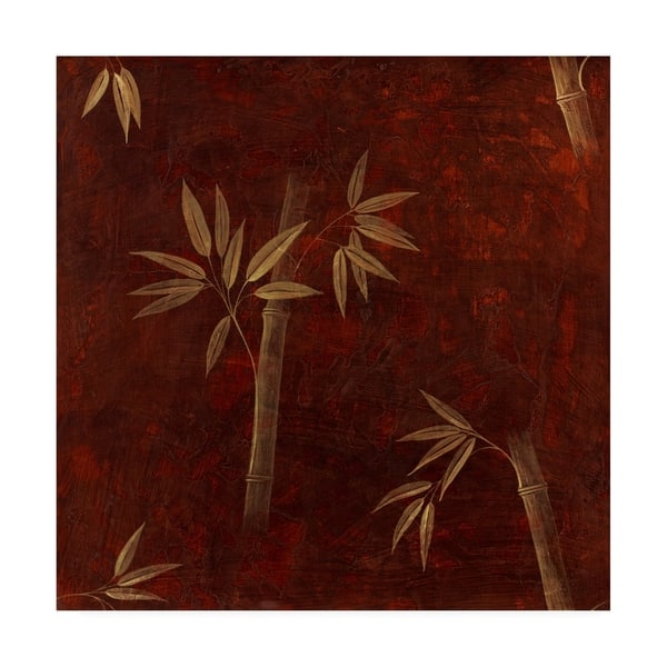 Pablo Esteban Bamboo Line Art Red Canvas Art - Bed Bath & Beyond - 26260203