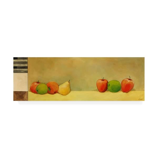 Pablo Esteban Pears Apples Green 1 Canvas Art - Bed Bath & Beyond ...