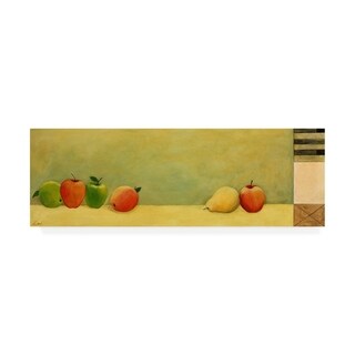 Pablo Esteban Pears Apples Green 2 Canvas Art - Bed Bath & Beyond ...