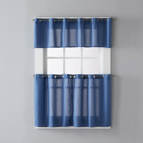 Porch & Den Park Point Denim 13-inch Valance - On Sale - Bed Bath ...