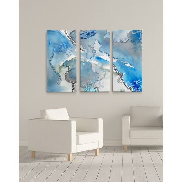 SubtleBlues I -A Premium Multi Piece Art available in 3 sizes - Bed ...