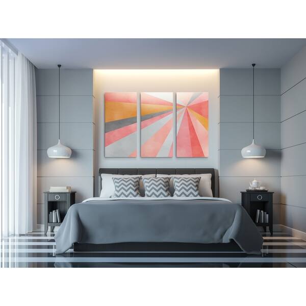 Geometric Burst-A Premium Multi Piece Art available in 3 sizes - Bed ...