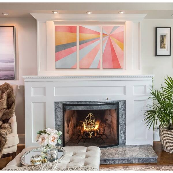 Geometric Burst-A Premium Multi Piece Art available in 3 sizes - Bed ...