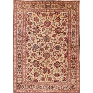 Antique Kashan Handmade Shah Abbasi Persian Oriental Floral Area Rug ...