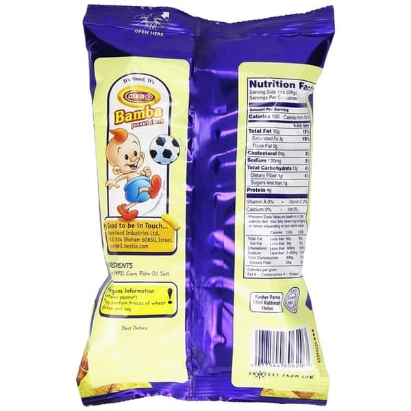 Bamba Hazelnut Cream Peanut Butter and Bamba Peanut Butter Snacks All ...