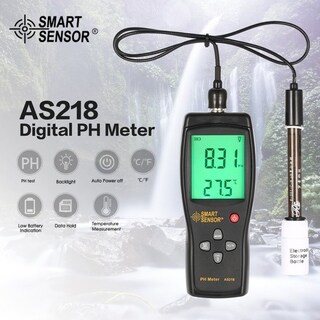 Smart Sensor AS218 Digital PH Meter Range 0.00~14.00pH Water PH Acidity Meter - Black - Bed Bath ...