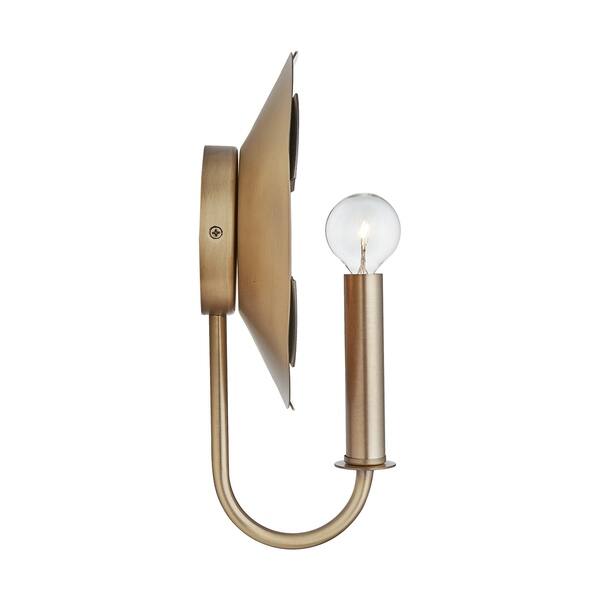 Carbon Loft Joseph 1-light Aged Brass Sunburst Wall Sconce - Bed Bath ...