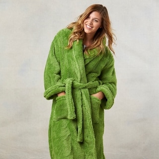 Berkshire Blanket and Home Extra-Fluffy Plush Robe S-M in Strawberry ...