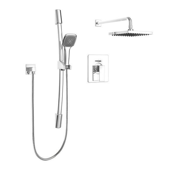 Modern Square Shower Faucet - Complete set with Pressure Balanced ...