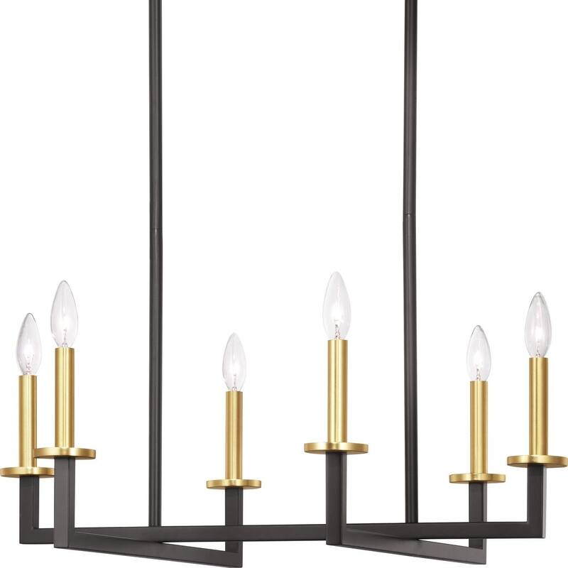 Blakely Collection 6-Light Graphite Modern Chandelier Light - Overstock ...