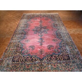 Hand Knotted Pink Persian with Wool Oriental Rug (9'10" x 16'10") - 9 ...