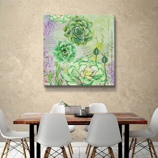 ArtWall Delores Orridge Naskrent 'Hens & Chicks Garden' Gallery Wrapped ...