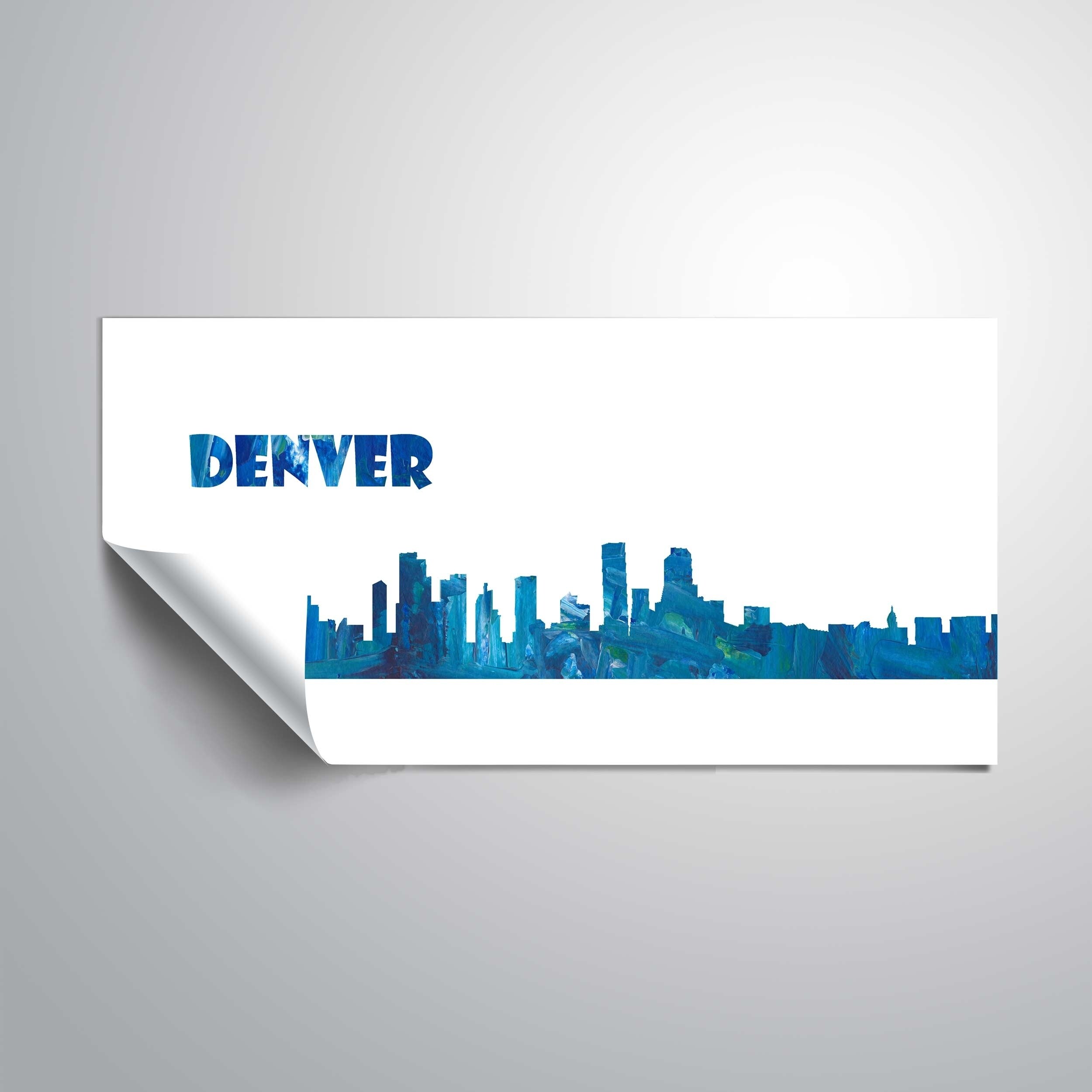ArtWall Markus/Martina Bleichner 'Denver Skyline Scissor Q' Removable ...