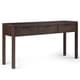 WYNDENHALL Fabian 60 inch Wide Solid Wood Contemporary Console Table in ...
