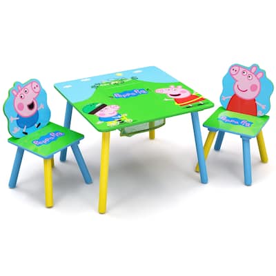 Peppa Pig Table and Chair Set with Storage - Overstock - 26418703