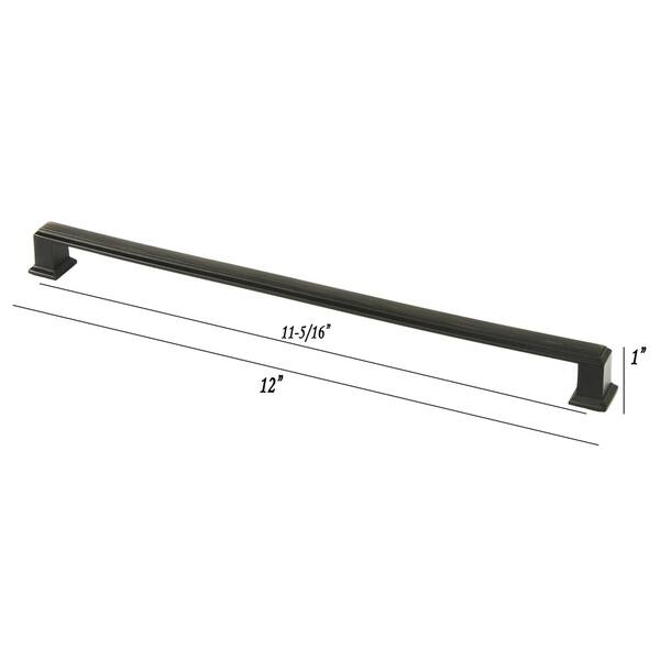Contemporary 12-inch Roma Stainless Steel Oil Rubbed Bronze Finish ...