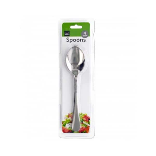 Handy Helpers 4 Piece Metal Dining Spoons Set - 10 Pack - Bed Bath ...