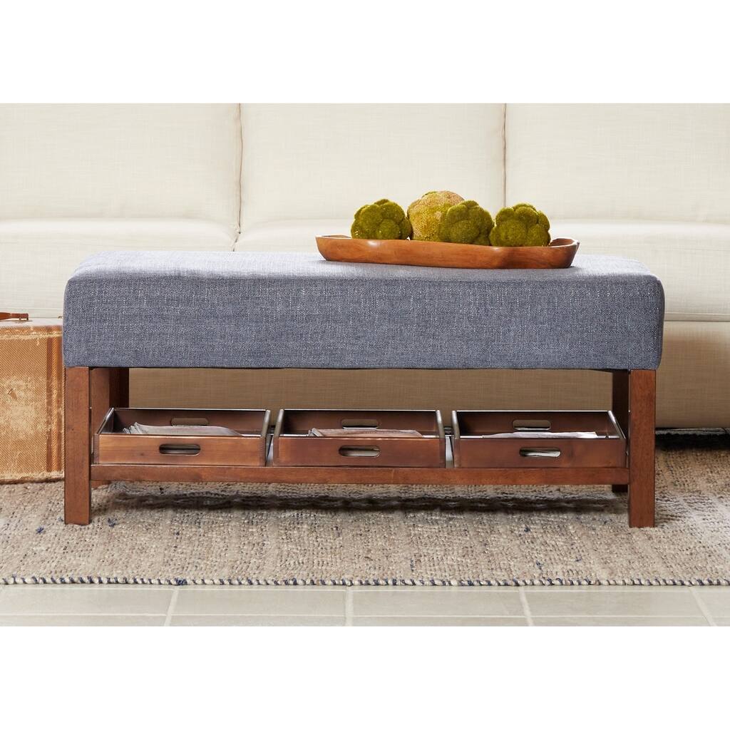 Pearson Rectangular Ottoman with Removable Trays by Avenue 405 ...