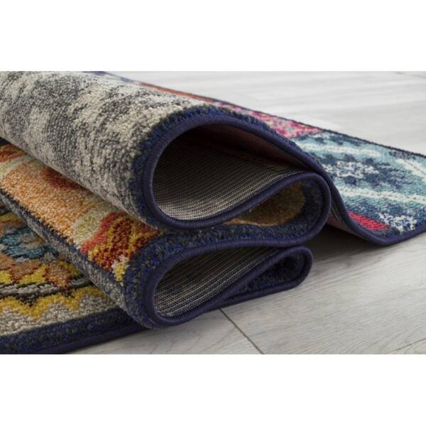 Avalon Rugs Patchwork Bohemian Gypsy Collection Area Rug 8'x10' Multi ...