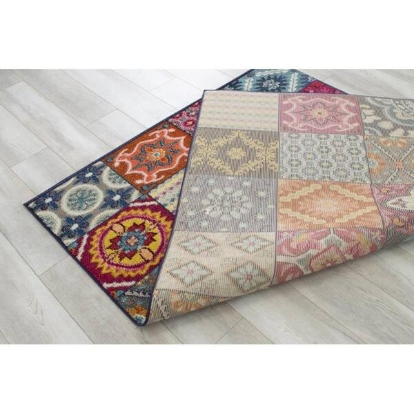 Avalon Rugs Patchwork Bohemian Gypsy Collection Area Rug 8'x10' Multi ...